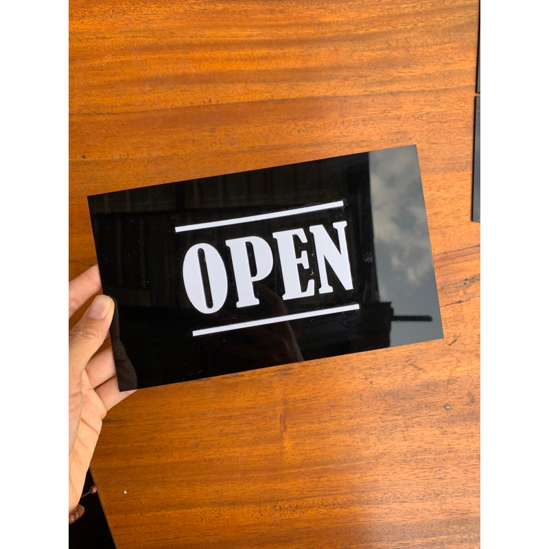Jual PAPAN PETUNJUK OPEN CLOSE Akrilik Murah | Shopee Indonesia
