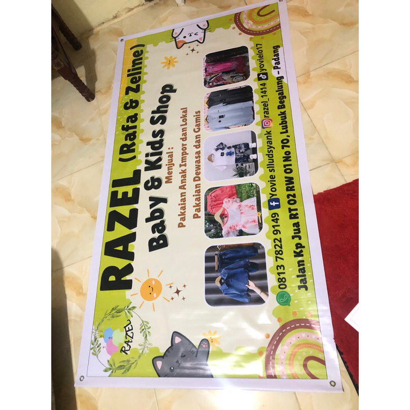 Jual Spanduk Toko Sembako / Spanduk Toko Baju Spanduk Toko Pakaian ...