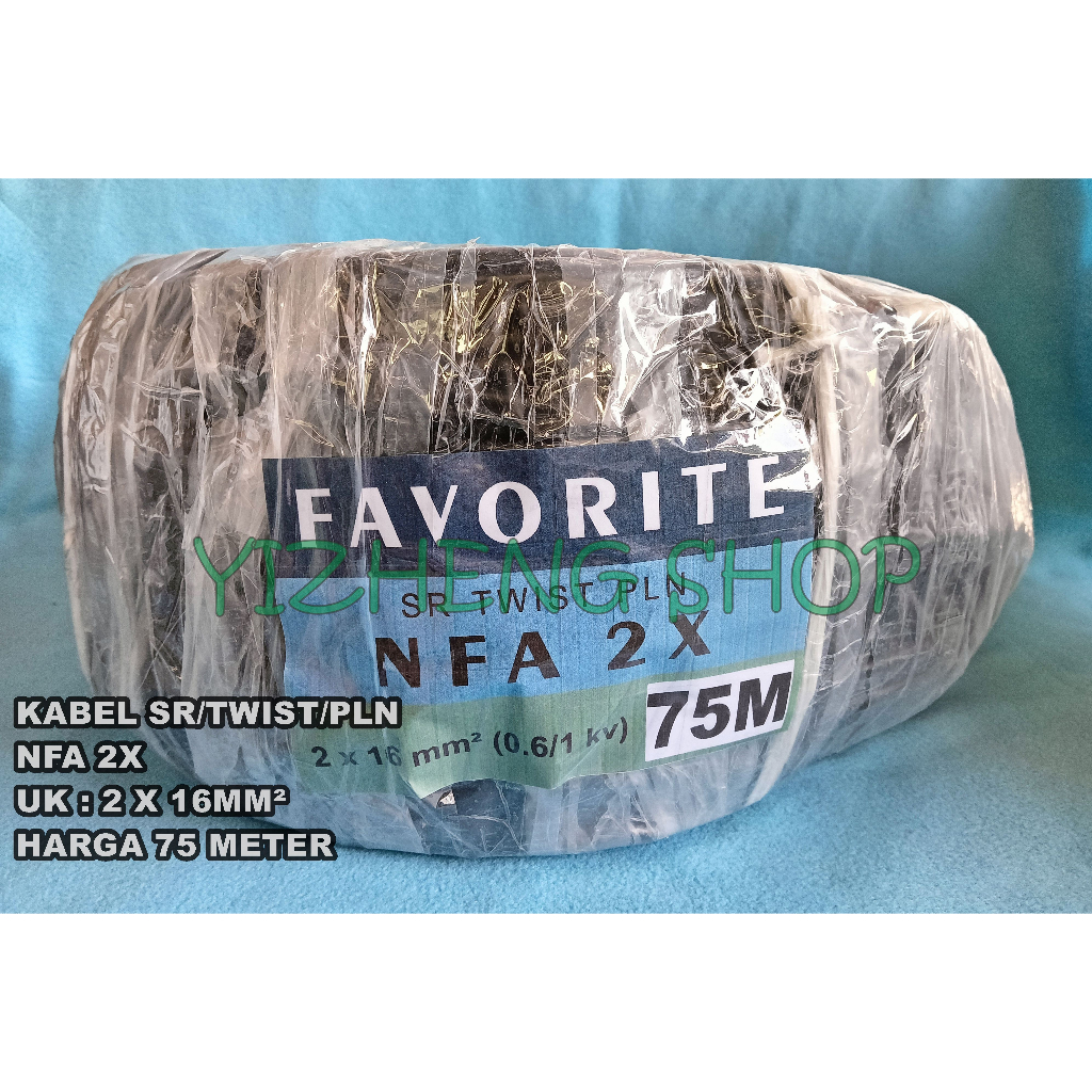 Jual KABEL SR / TWIST / NFA 2X 2 X 16MM² 75M FAVORITE | Shopee Indonesia