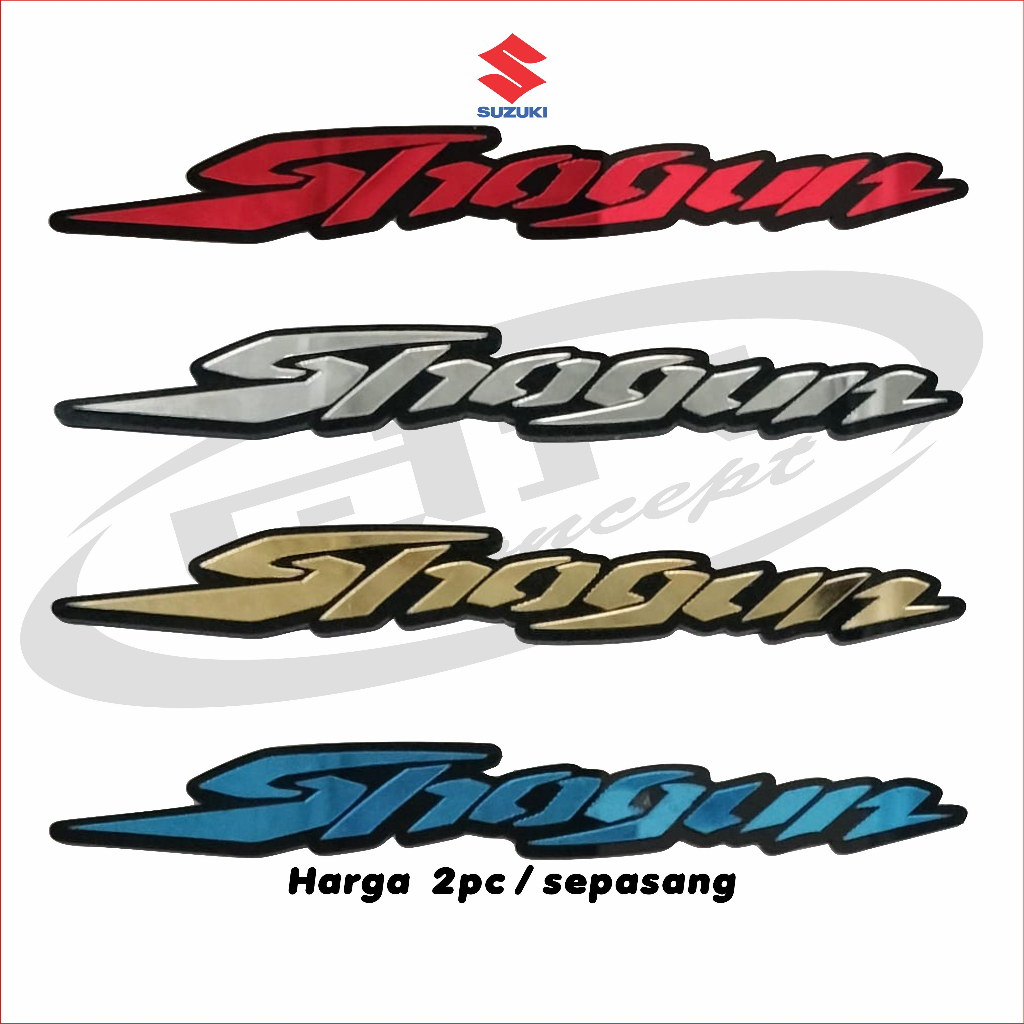 Jual Emblem Suzuki Shogun Timbul Logo Motor 3D Akrilik Variasi bukan ...