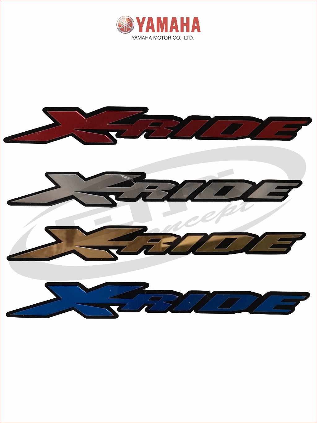 Jual Emblem Yamaha XRIDE Timbul Logo Motor 3D Akrilik Variasi bukan ...