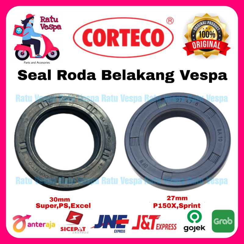Jual Seal Roda Belakang Corteco Vespa Super Sprint PX PS Spartan Excel | Shopee Indonesia