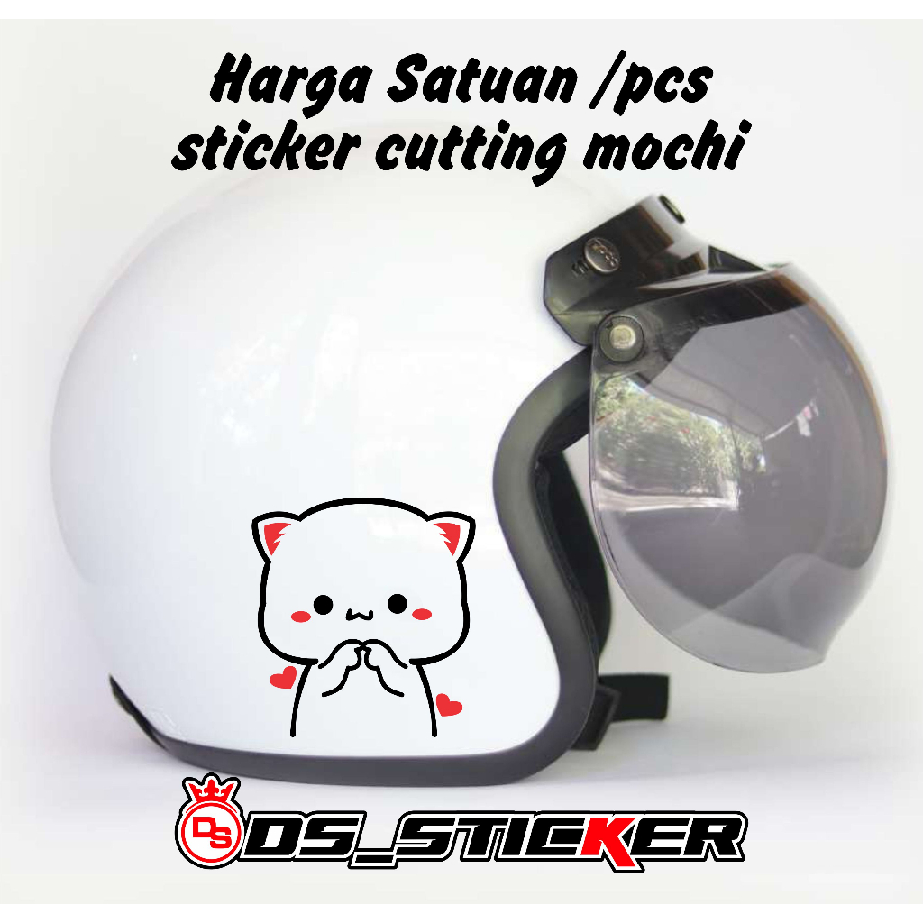 Jual stiker STICKER HELM MOCHI stiker custting | Shopee Indonesia