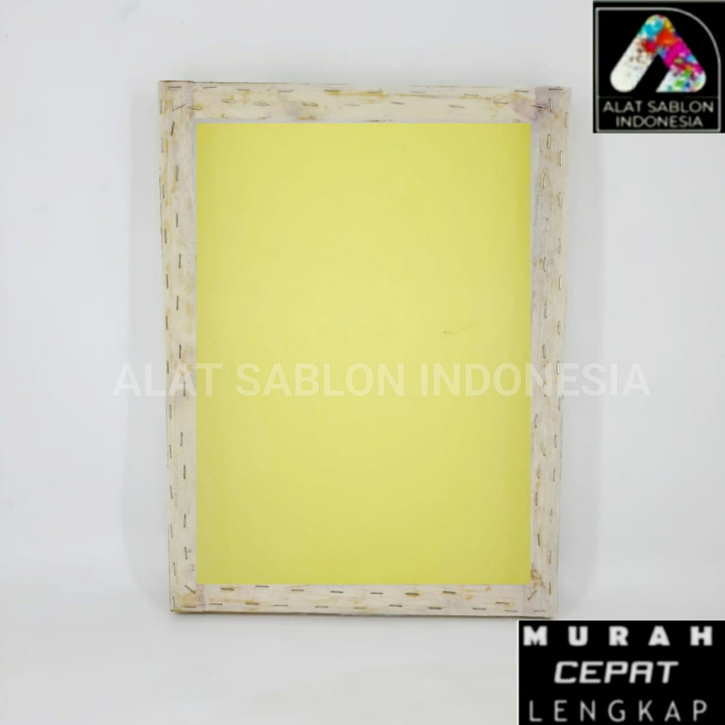 Jual BINGKAI SCREEN SABLON 25X35 T100 KUNING KAYU | Shopee Indonesia