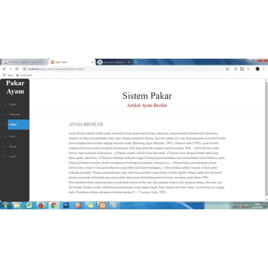 Jual Source code Sistem Pakar Metode Forward Chaining Berbasis Website | Shopee Indonesia