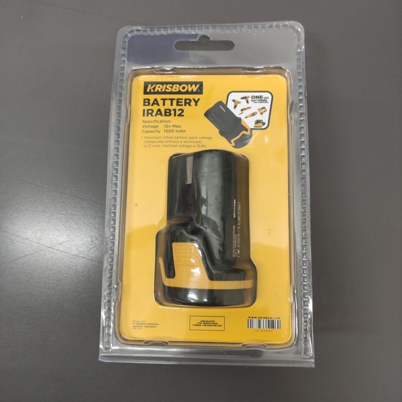 Jual BATTERY PACK KRISBOW 12V 1.5AH IRAB12 || Krisbow Baterai Lithium ...