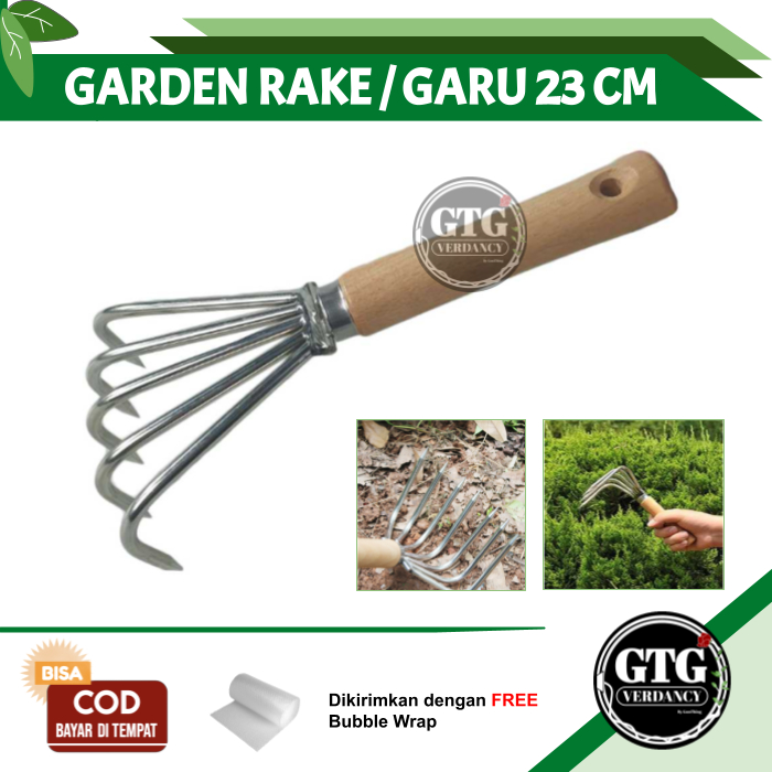 Jual Cangkul Garu / Garukan Tanah / Gardening Rake 23cm - GTG | Shopee ...