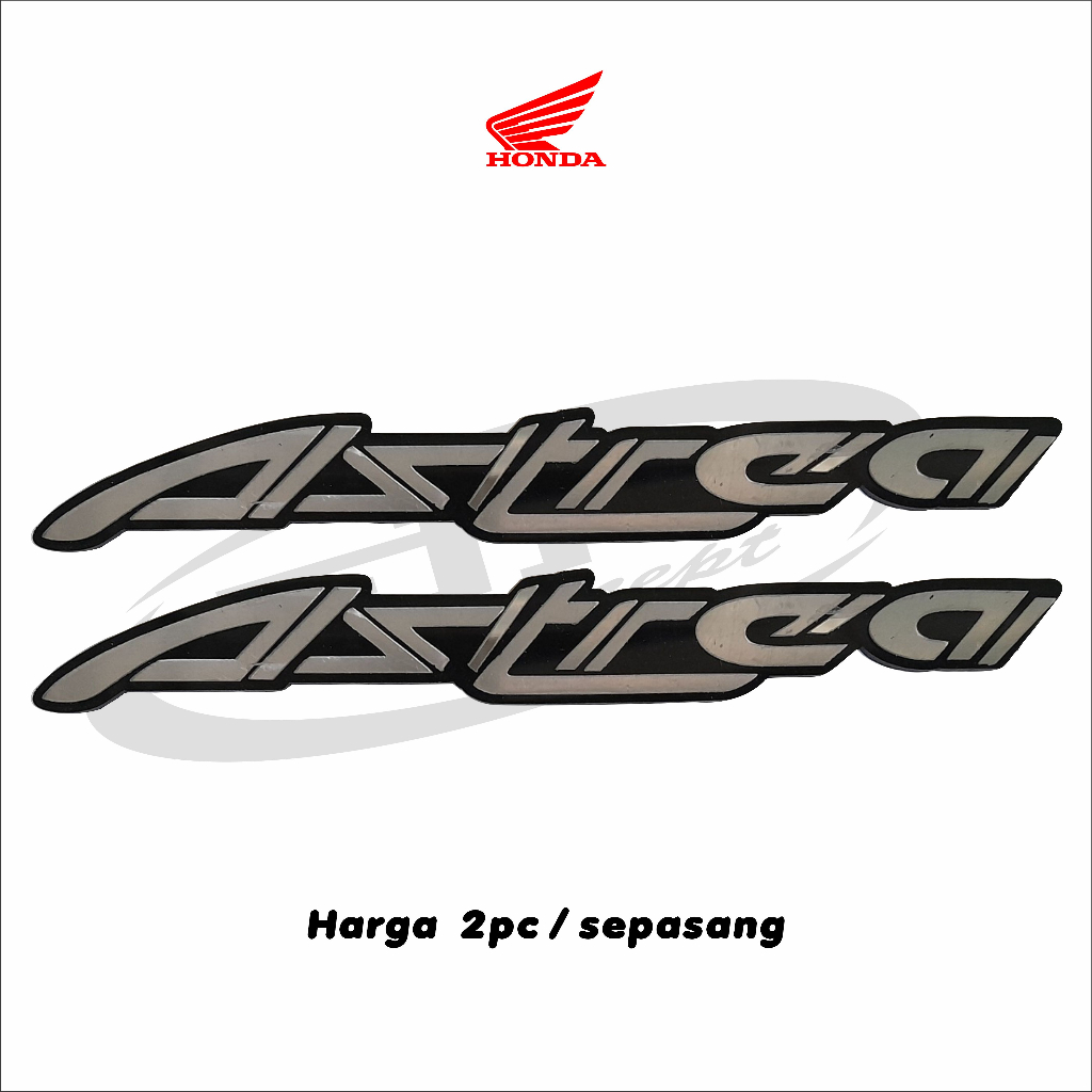 Jual Emblem Honda ASTREA Timbul Logo Motor 3D Akrilik Variasi Grand ...