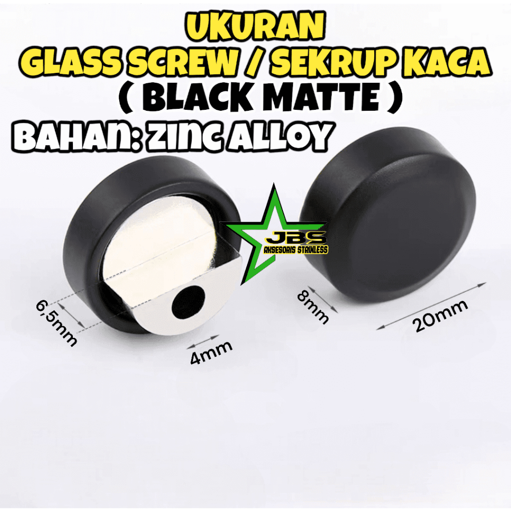 Jual GLASS SCREW/SEKRUP KACA CERMIN TANPA DI LUBANG KACA | Shopee Indonesia