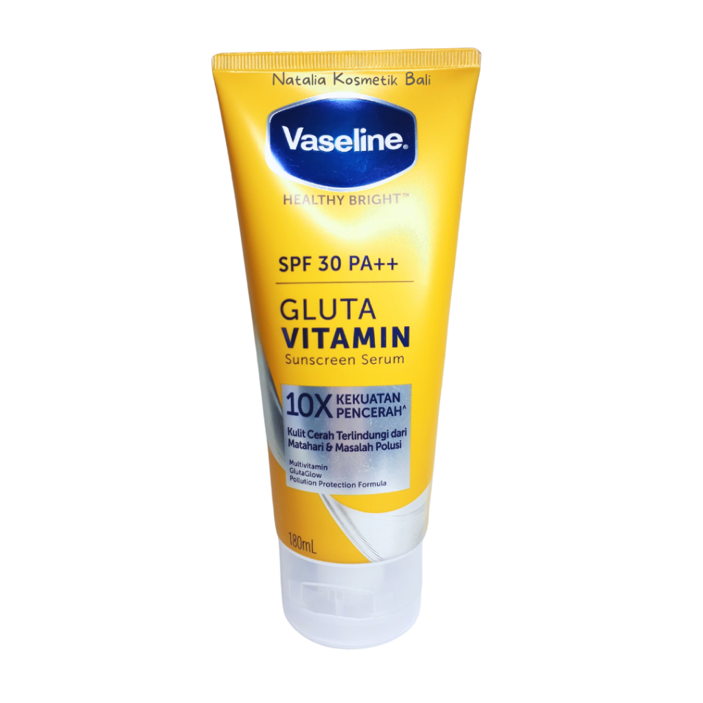 Jual Vaseline Healthy Bright Gluta Vitamin Sunscreen Serum SPF 30 PA++ - 180mL | Shopee Indonesia