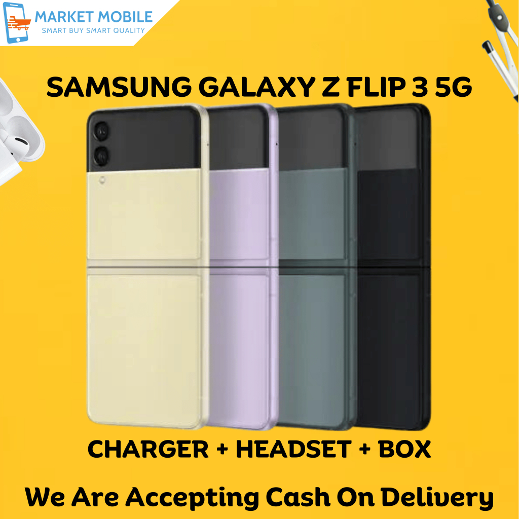 Jual Samsung Galaxy Z Flip3 Second Original 5G Handphone 5G 8/256GB ...