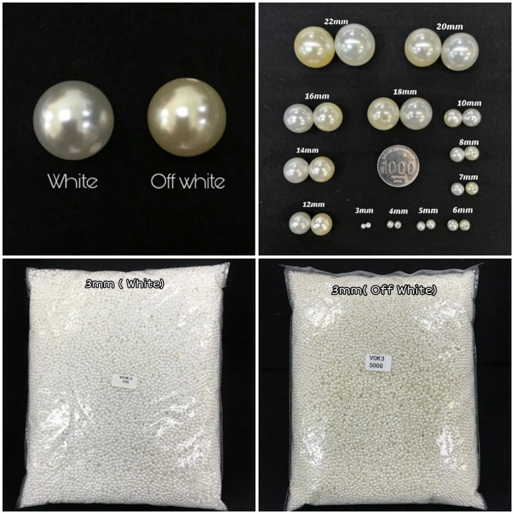 Jual MUTIARA LUBANG / MUTIARA RINGAN / MUTIARA SINTETIS / MUTIARA WHITE ...