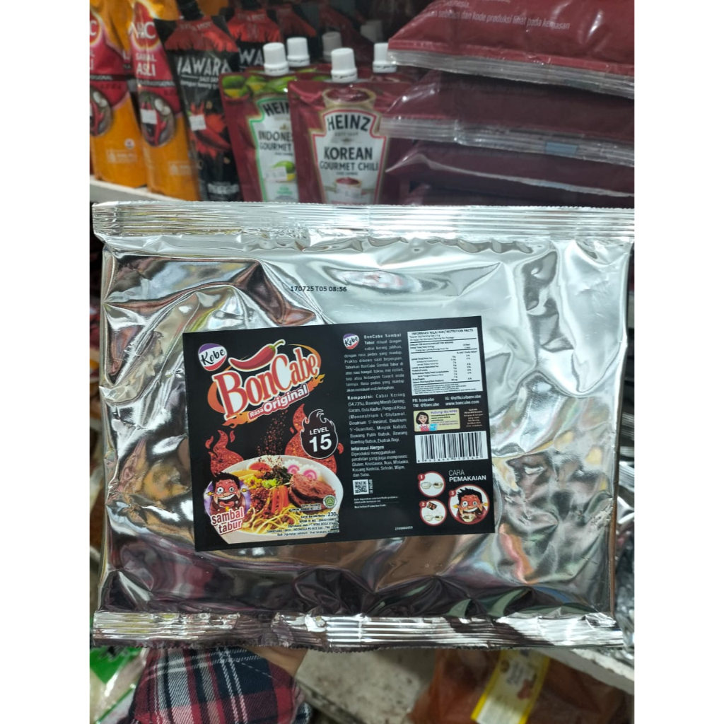 Jual Kobe Bubuk Cabe Bon Cabe Level 15 230gr Lokal HALAL | Shopee Indonesia
