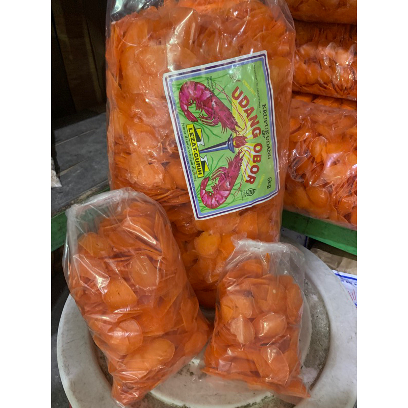 Jual Kerupuk Udang Cap Udang Obor Repack 250 gr/500gr | Shopee Indonesia
