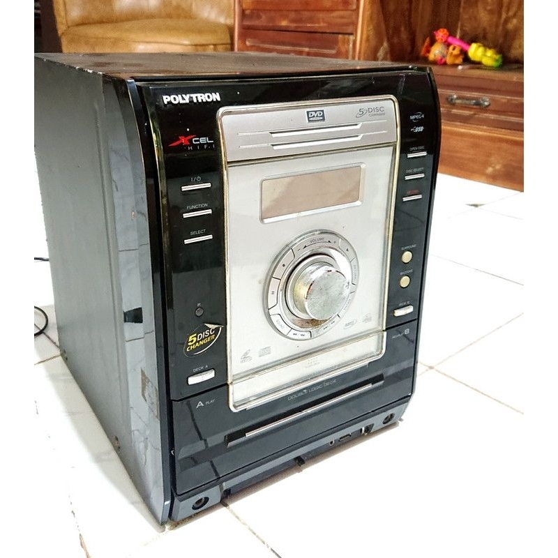 Jual Radio tape compo Polytron ampli stereo equalizer bass woofer ...