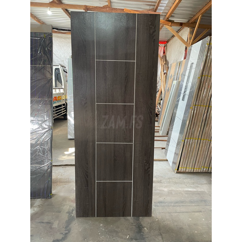 Jual PINTU MINIMALIS HDF MODERN SET KUSEN ALMINI | PINTU UTAMA | PINTU ...