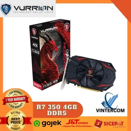 Jual VGA CARD VURRION ATI RADEON R7 350 4GB DDR5 128BIT (GARANSI RESMI ...