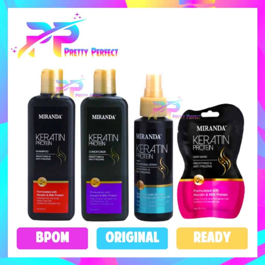 Jual Miranda Keratin Protein Smoothing & Anti Frizzing Series | Shopee ...