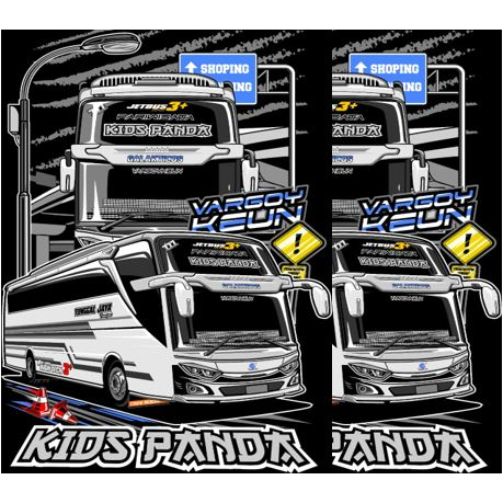 Jual Stiker Bus Mania Telolet Bus Artis Basuri Kids Panda Vargoy Keun ...