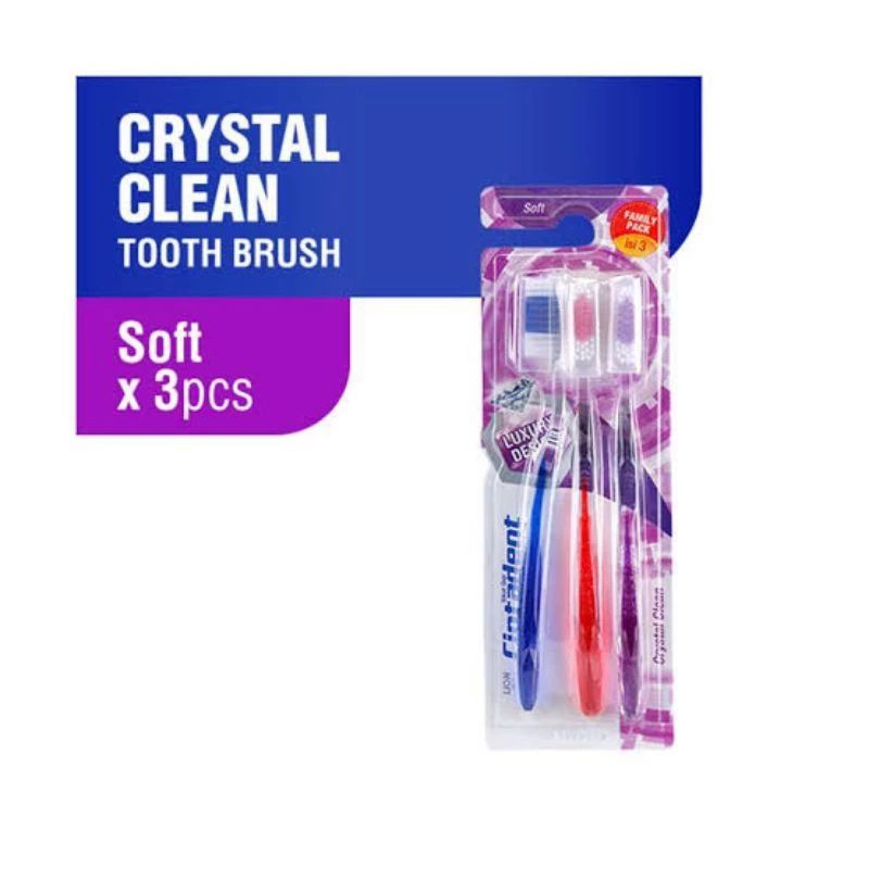 Jual CIPTADENT Sikat Gigi Crystal Clean isi 3pcs | Shopee Indonesia