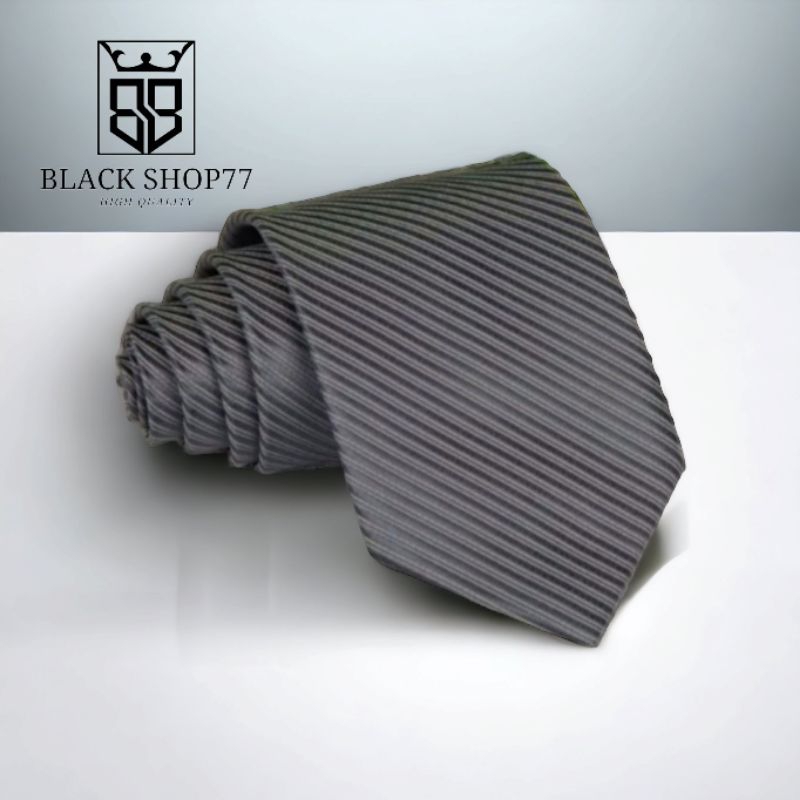 Jual Dasi Pria Dasi Panjang Dasi Motif Salur Abu Muda 3 Inchi 8 Cm ...