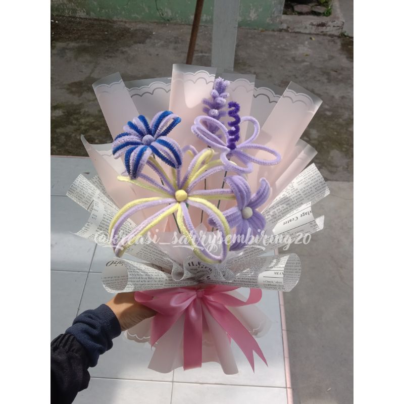 Jual Buket Bunga Kawat Bulu Buket Wisuda Kado Unik | Shopee Indonesia