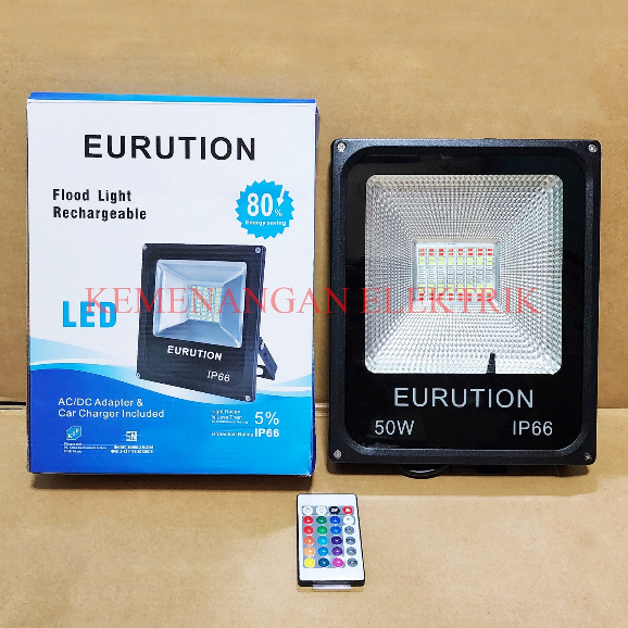 Jual EURUTION LAMPU SOROT TEMBAK LED SMD 50 WATT RGB 50W 50WATT 50 W 220V OUTDOOR | Shopee Indonesia