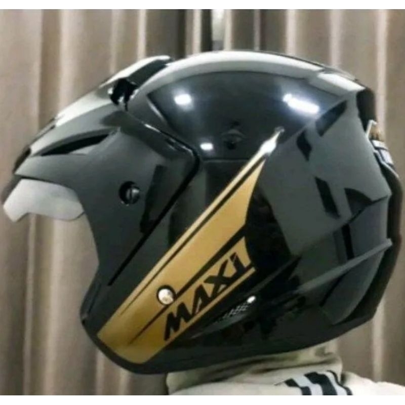 Jual Helm Yamaha Standar Original Helmet Half Face Maxi Nmax Aerox Lexi ...