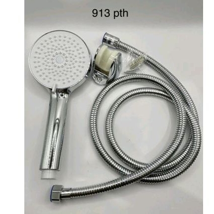Jual Hand Shower Putih Bulat Stainless+selang/shower | Shopee Indonesia