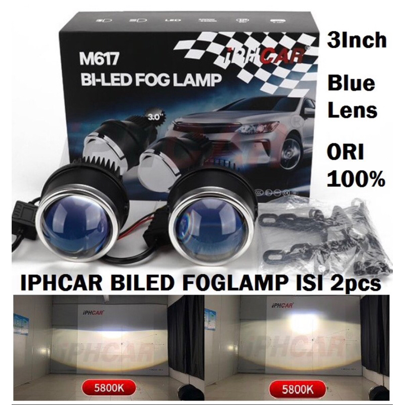 Jual Lampu Foglamp Projector BiLED Blue Lens 3inch IPH Car M617 Super ...