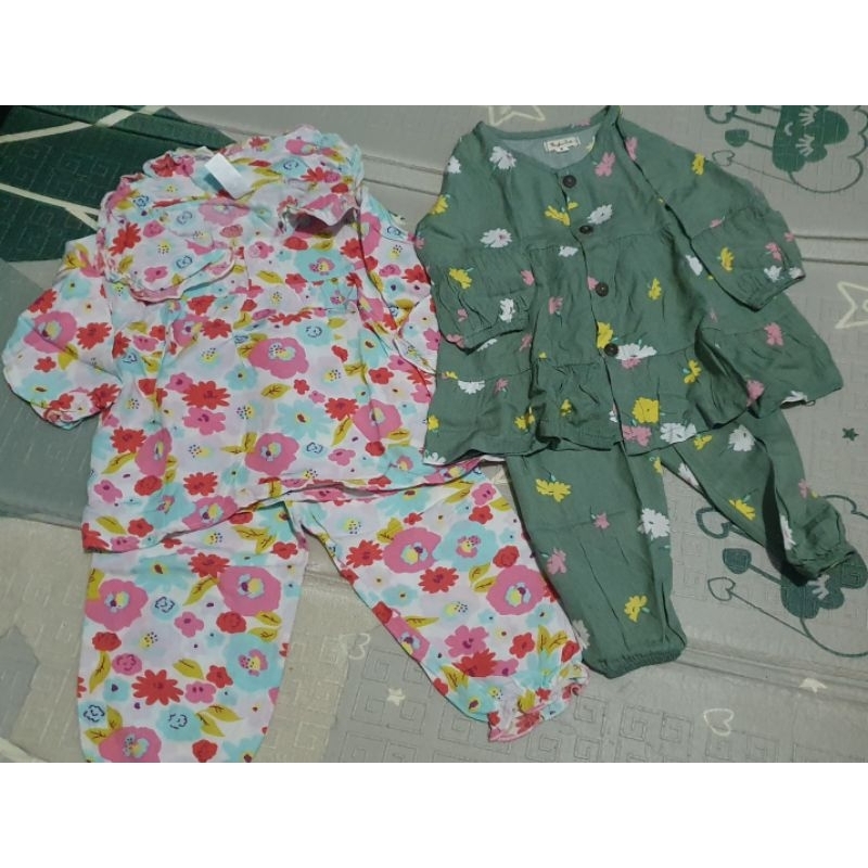 Jual Pl Setelan Anak Rayon 2pcs size 1tahun-1 1,5 tahun | Shopee Indonesia