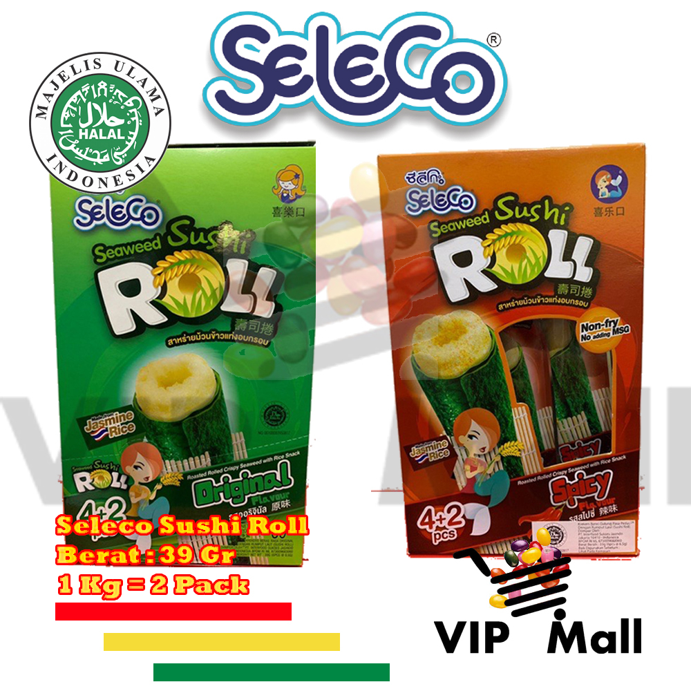 Jual Seleco Sushi Roll Seaweed / Rumput Laut 39Gr. | Shopee Indonesia
