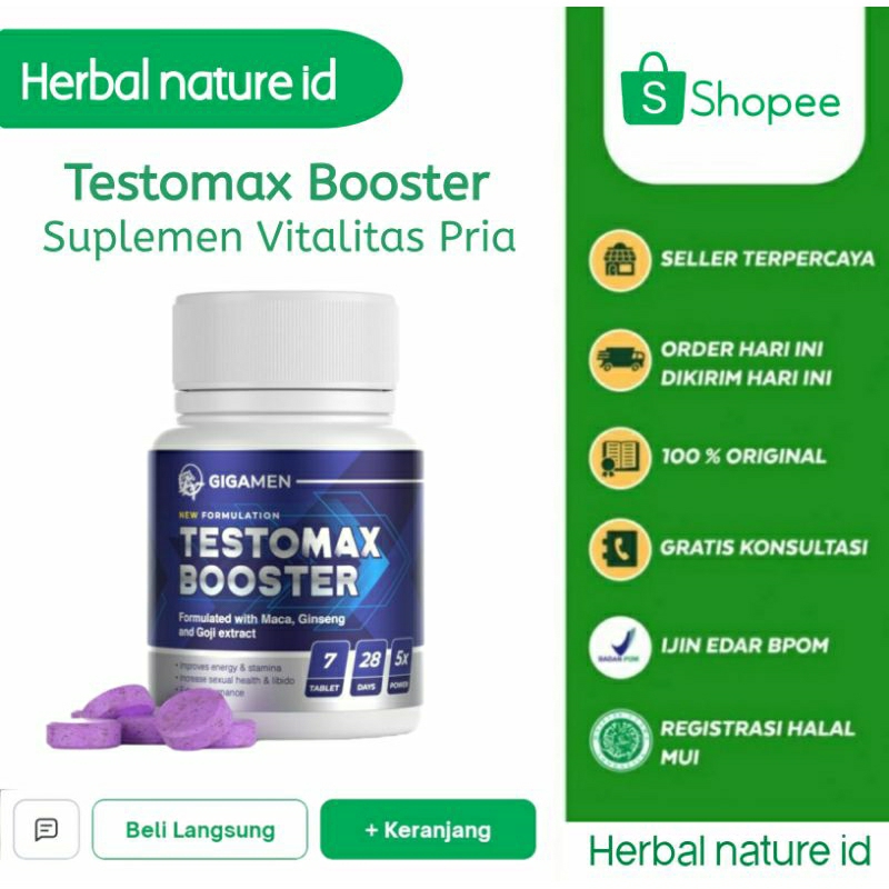 Jual Testomax Booster Obat stamina pria perkasa Asli Original BPOM ...