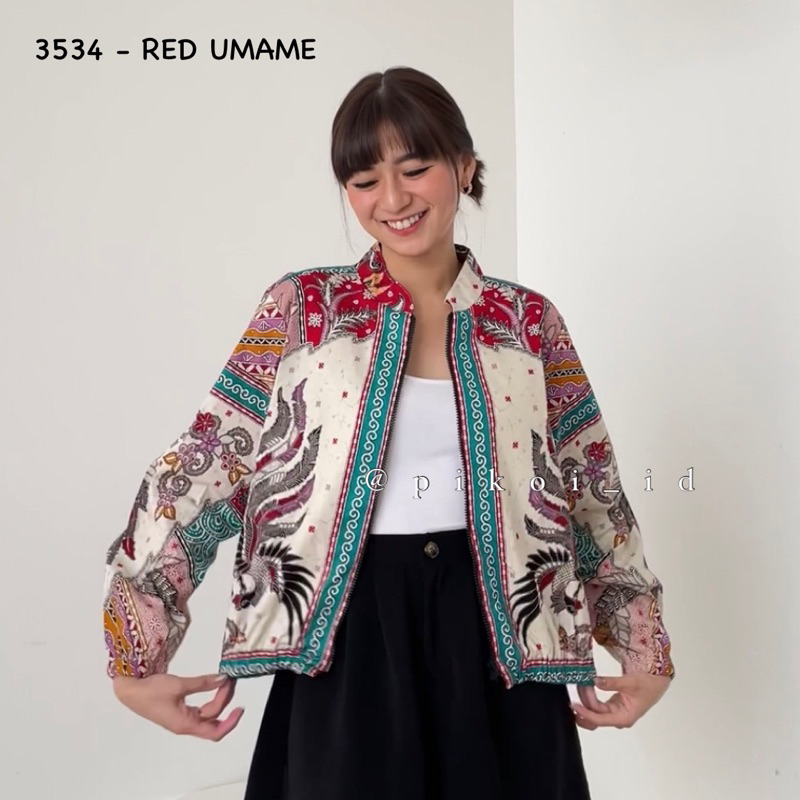 Jual Bomber jaket Batik modern cewek murah / batik kantor wanita ...