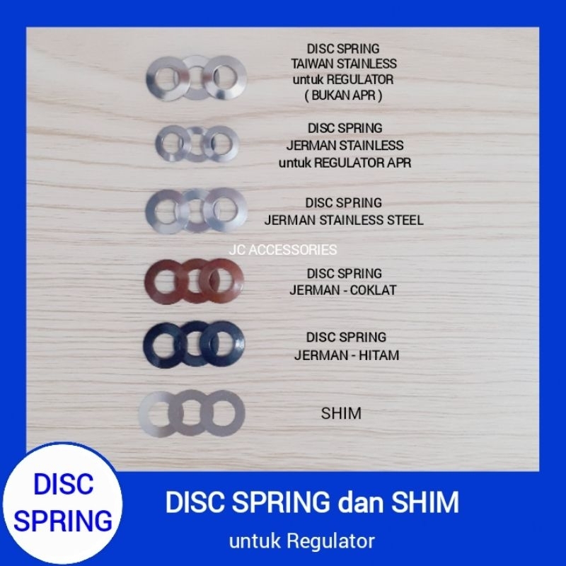 Jual SHIM ; DISK DISC SPRING JERMAN & TAIWAN ( DISC SAJA ) untuk REGUL ...