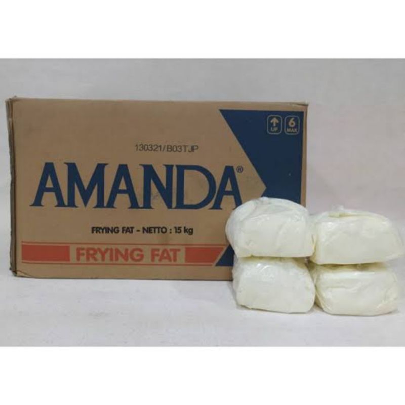 Jual Amanda Frying Fat / minyak padat / minyak beku repack 1kg | Shopee ...