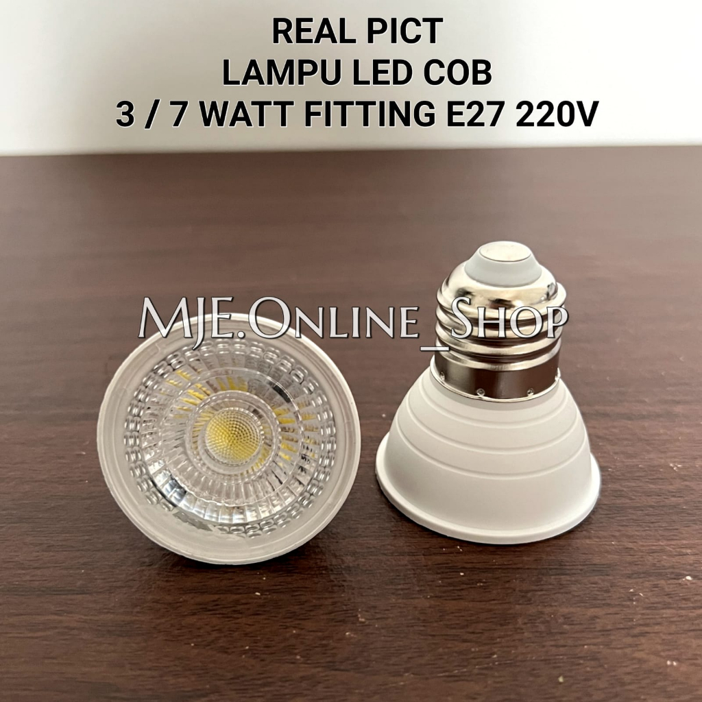 Jual LAMPU SPOT LED COB 3 / 7 WATT FITTING E27 220V / LAMPU SOROT COB 3 / 7 WATT | Shopee Indonesia