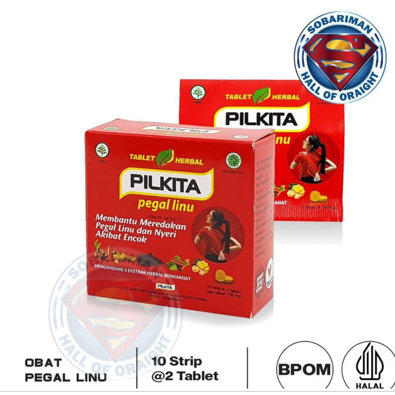 Jual Pil Kita Tablet Untuk Pegal Linu (1 Strip isi 2 Tablet) | Shopee ...
