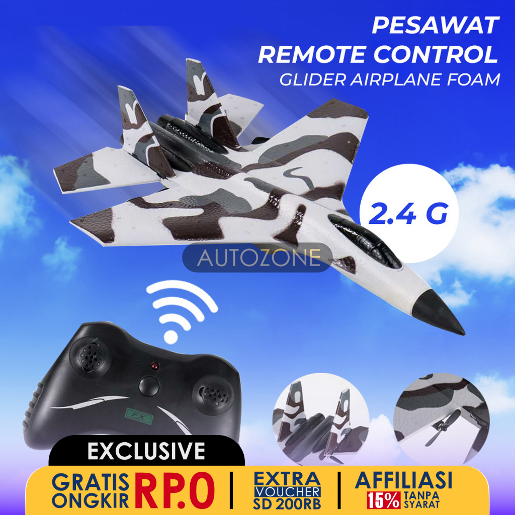 Jual FEI XIONG Pesawat Remote Control Glider Airplane Foam 2.4G RC - FX-820 | Shopee Indonesia
