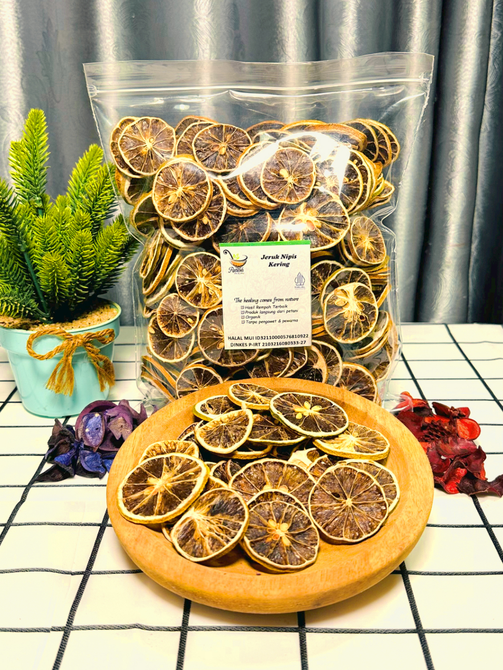 Jual Jeruk Nipis Kering 500 gram / 100 gram Dried Lime Slice Rempah Bu ...