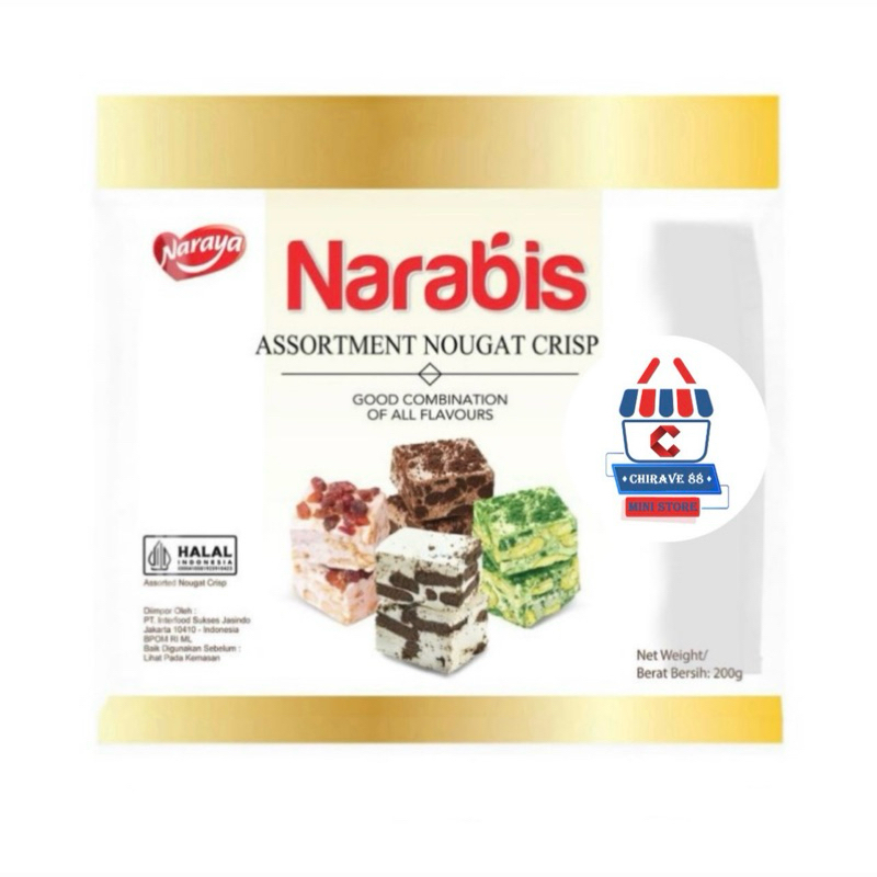 Jual Naraya Narabis Nougat Crips 200g All Variants | Shopee Indonesia
