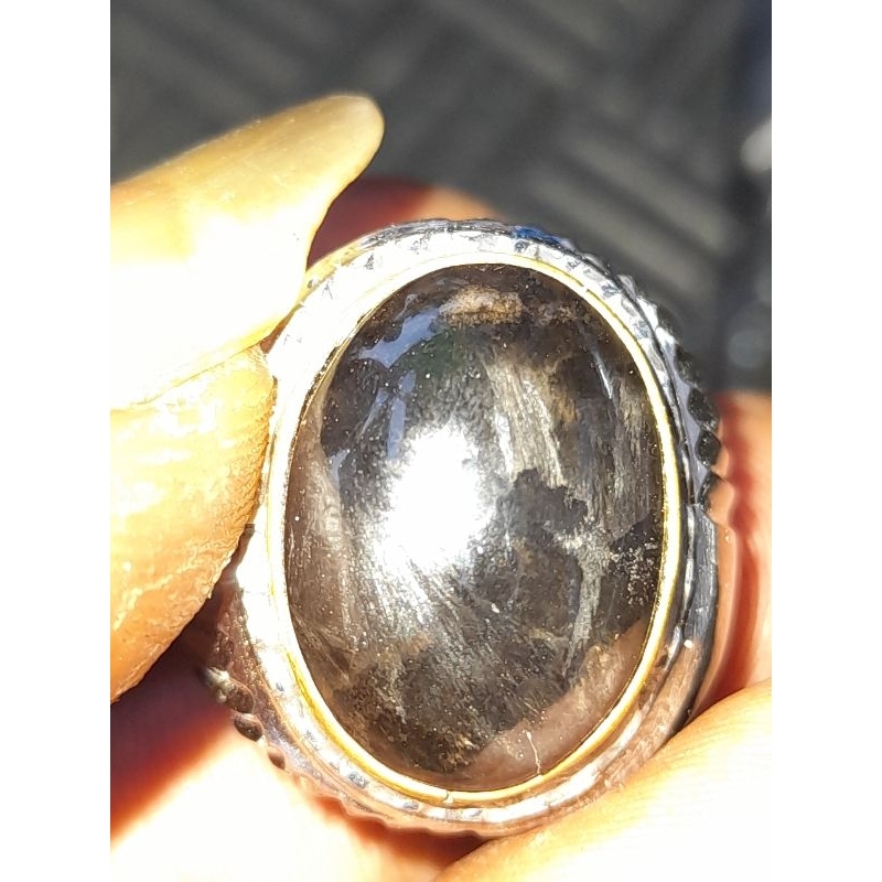 Jual Batu Akik Natural Bulu Macan Basaltic Asli Lumajang | Shopee Indonesia