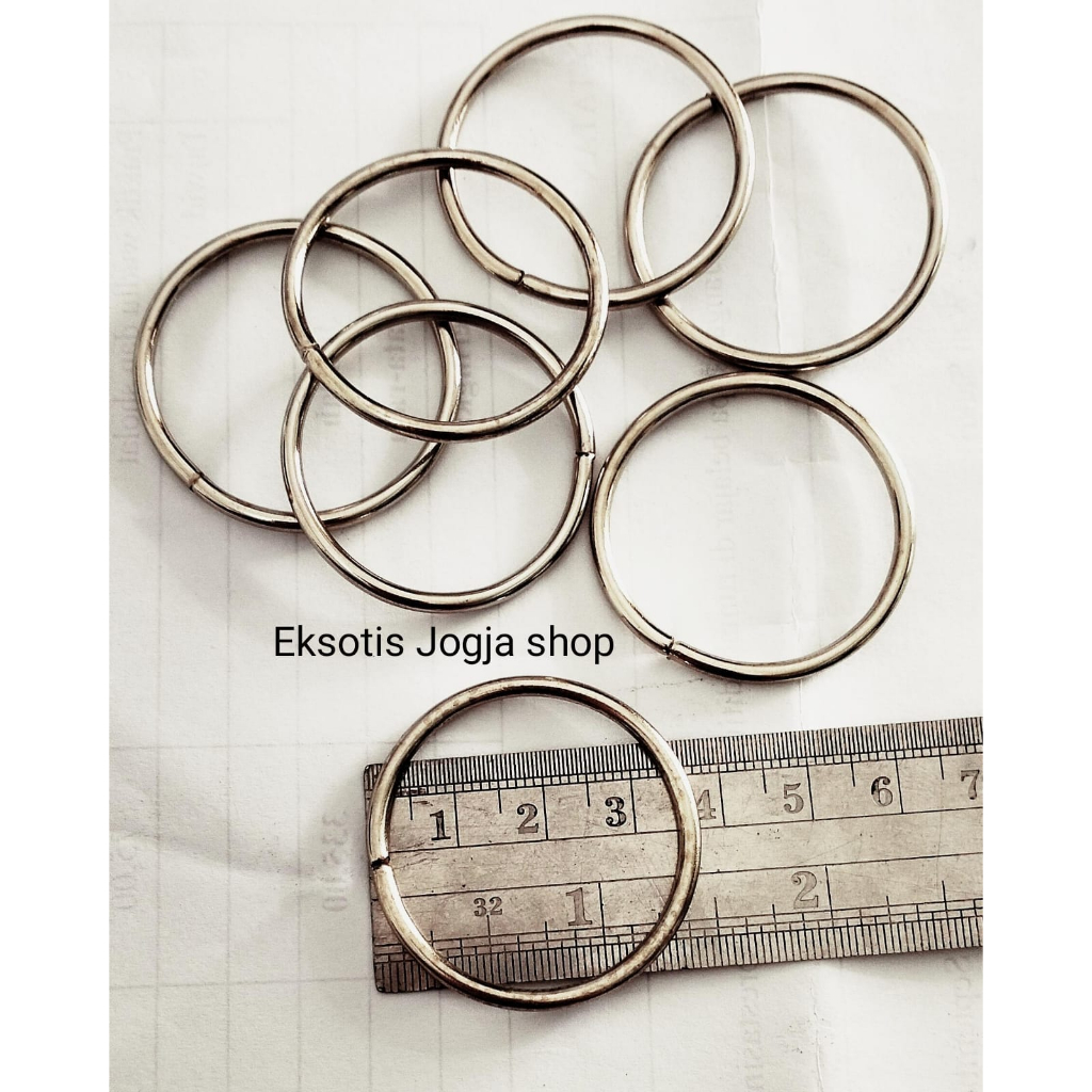 Jual RING BULAT NIKEL UKURAN 3,5 CM/ RING GANTUNGAN SOUVENIR/ RING TAS ...