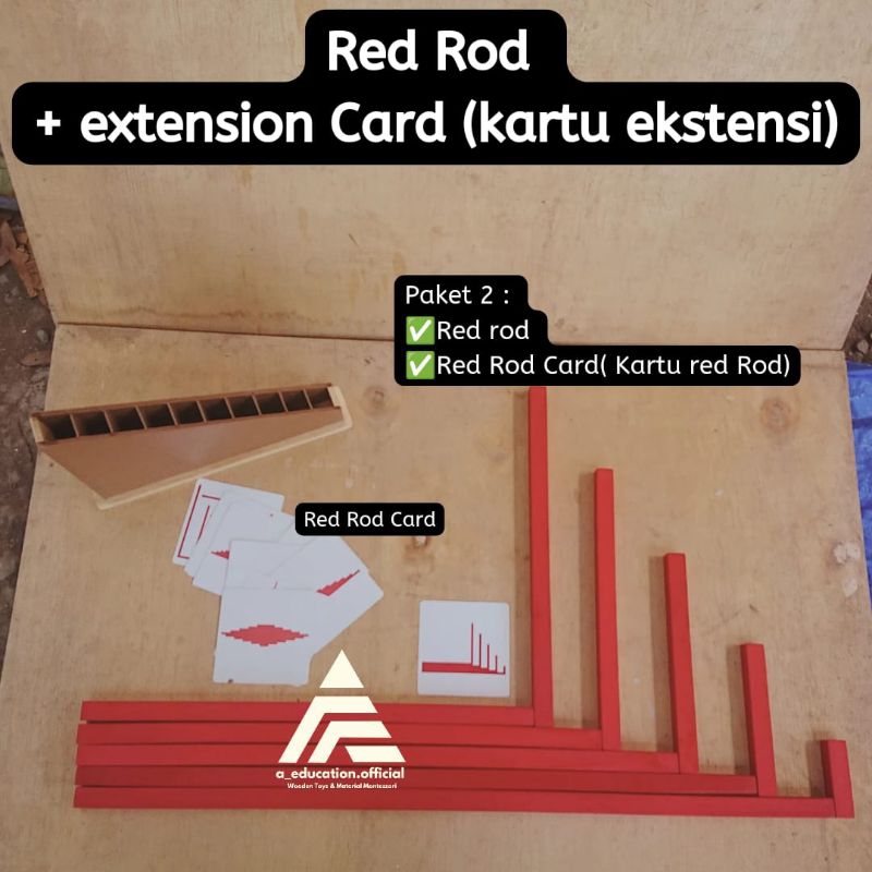 Jual Red Rods Montessori Red Rod / number Rod Ukuran Standard ...