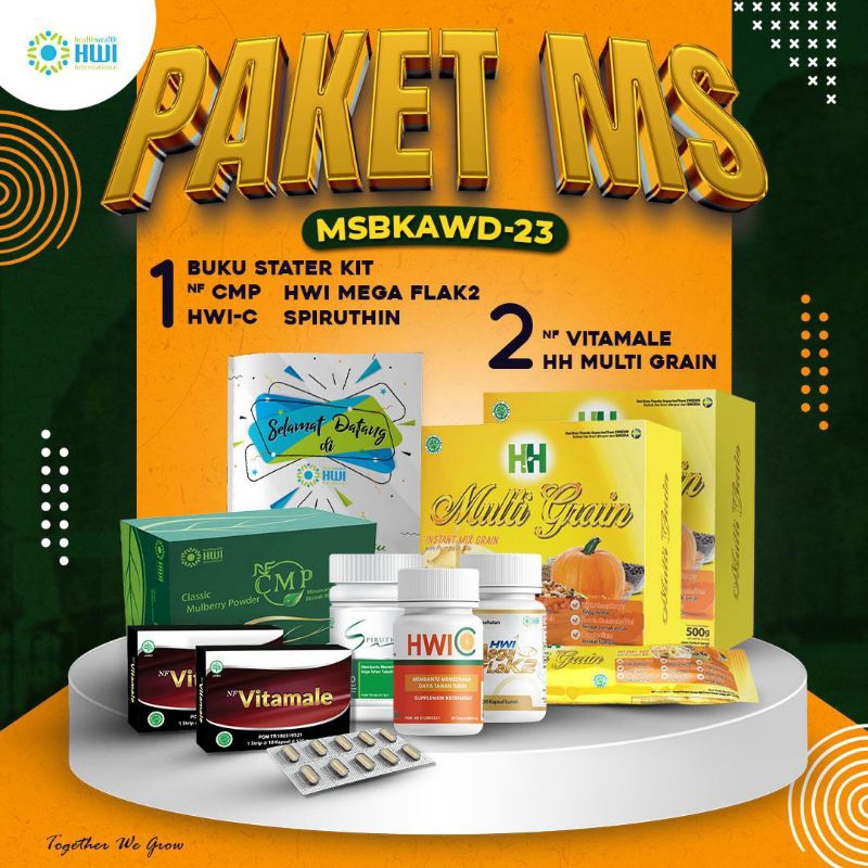 Jual Paket Pendaftaran Member MS Terbaru Dapat 8 Produk HWI 100% Original | Shopee Indonesia