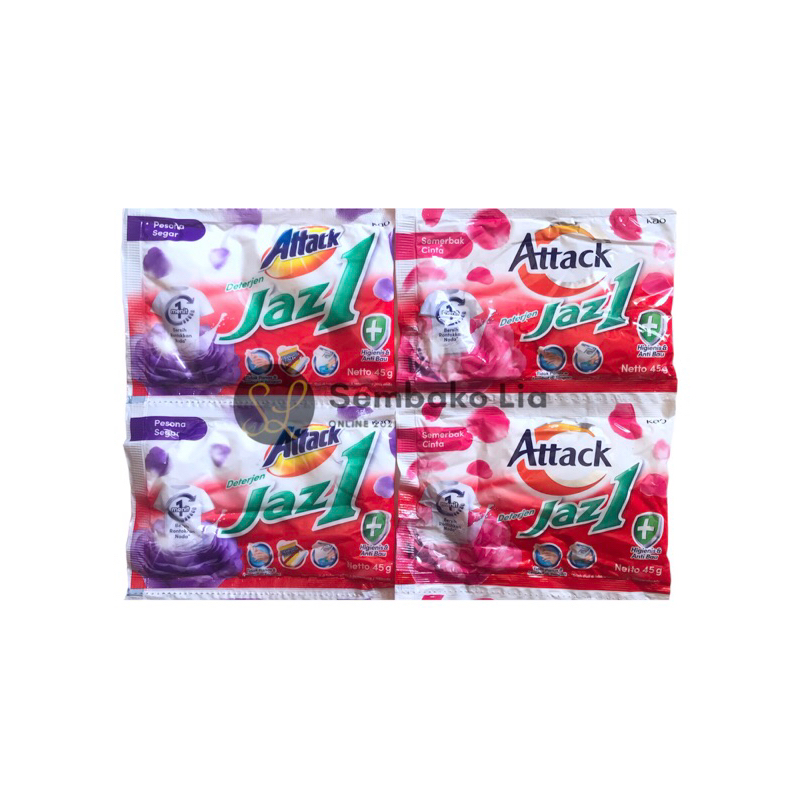 Jual Attack Jaz 1 Deterjen Renteng Isi 6pc Sachet | Shopee Indonesia