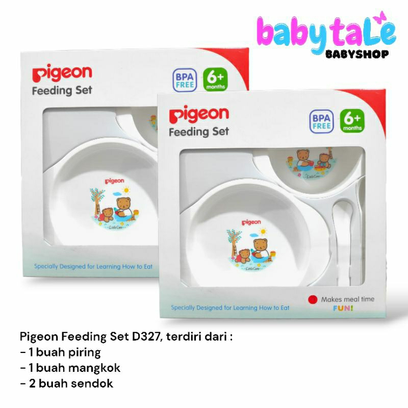 Jual Pigeon Feeding Set D327 | Peralatan makan MPASI | Shopee Indonesia