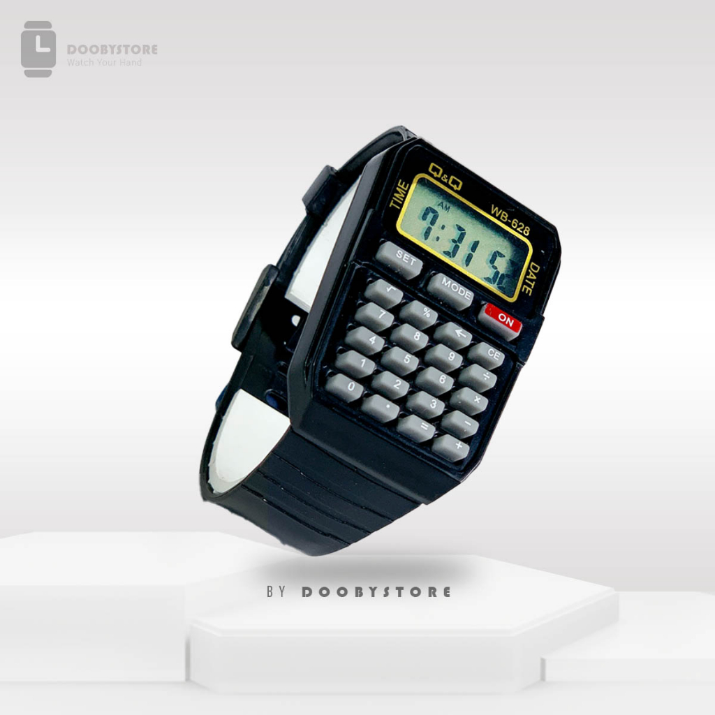 Jual Jam Tangan Anak kalkulator Digital q&q qq qnq | Shopee Indonesia