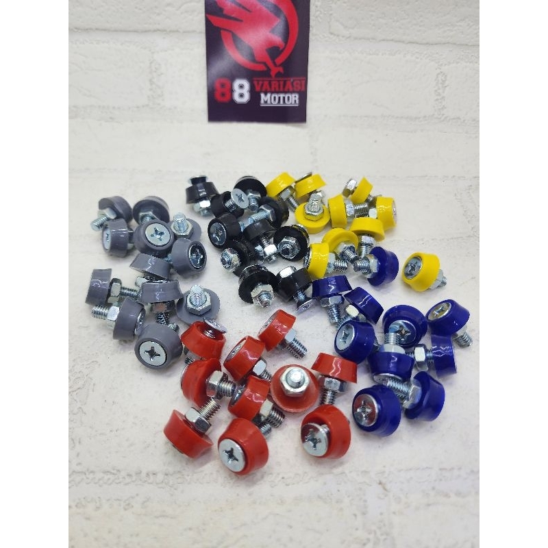 Jual (10pcs) Baut Obeng Plus (+) dengan Ring Warna Plastik | Shopee ...