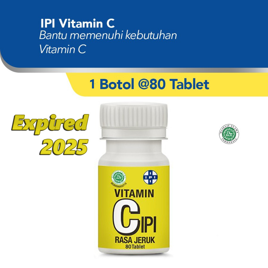 Jual IPI Vitamin C isi 80 tablet | Shopee Indonesia